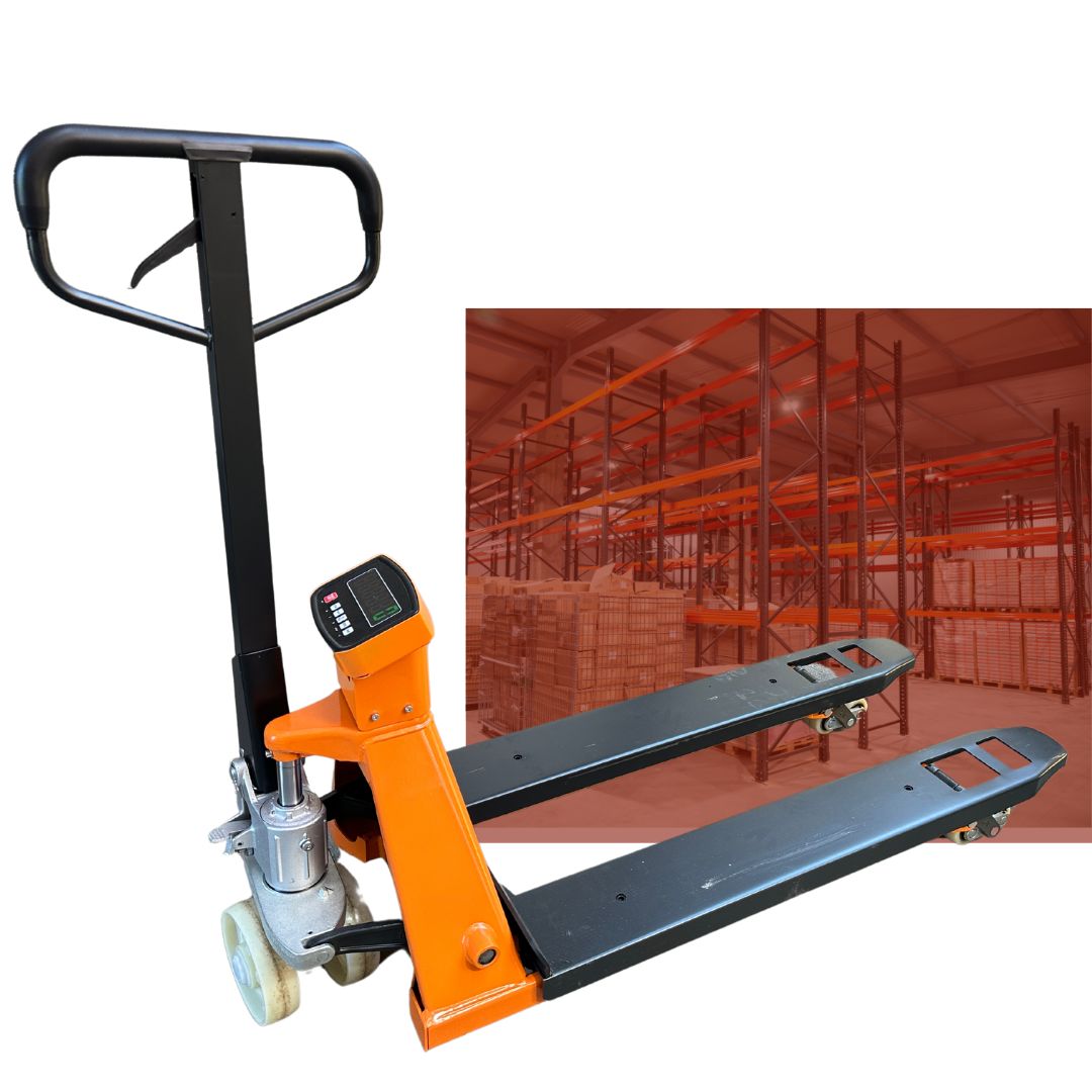 Transpalet manual hidraulic cu cântar HANDLER 2500NY – Handlerkraft